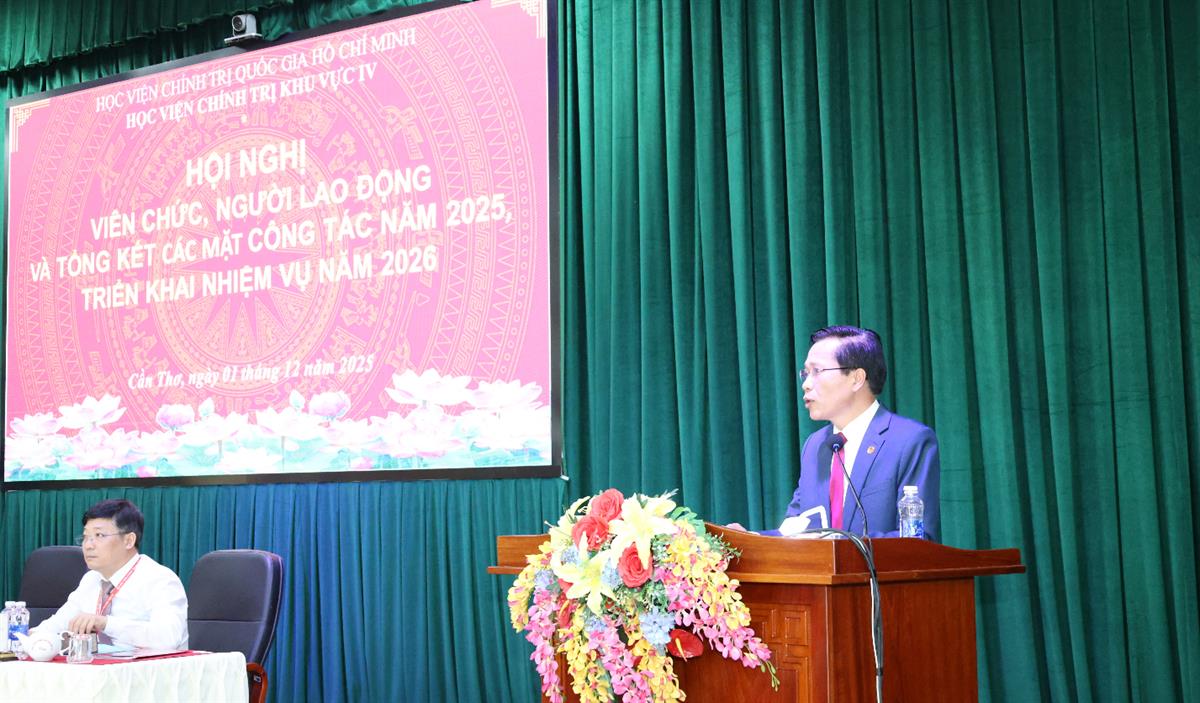 Học viện Chính trị khu vực IV tổ chức Hội nghị tổng kết công tác 2025 ...